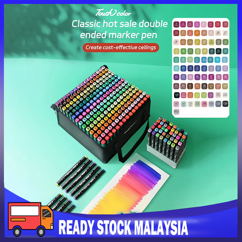 24-80 Colores Double Pen Tip Markers Brush Pens Set Painting Highlighter School Art Supplies ...