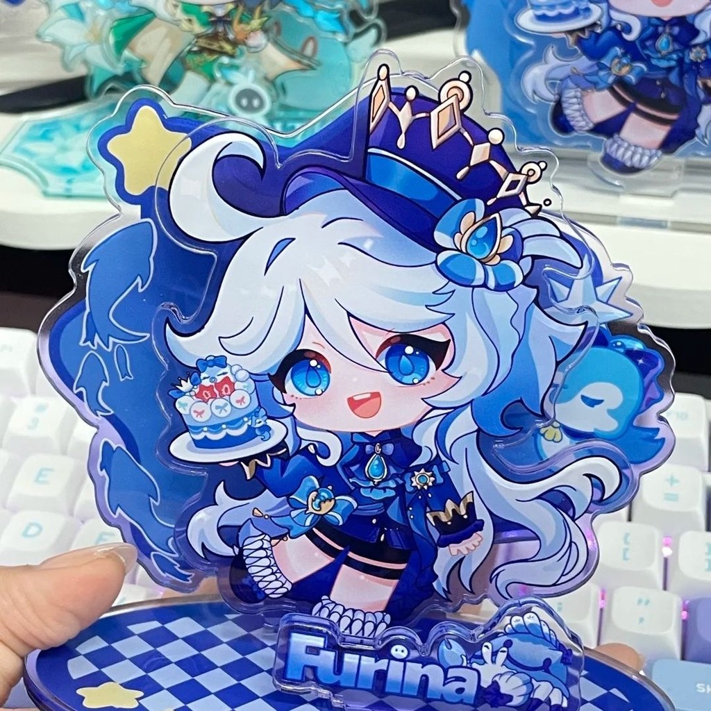 Genshin Impact Doujin Homemade Furina Acrylic Standee Desktop Ornament ...
