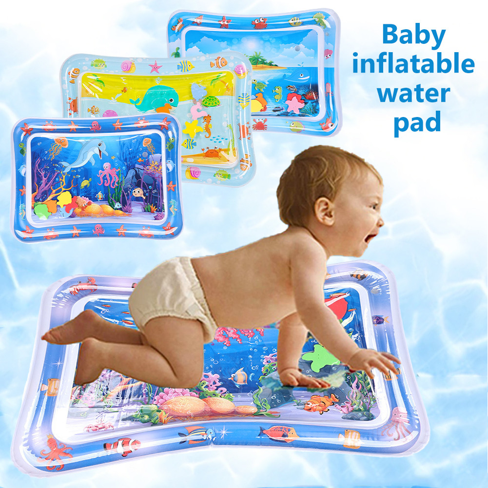 Baby Crawling Mat Baby Slapped Pad Newborn Water Play Mat Cartoon Water ...