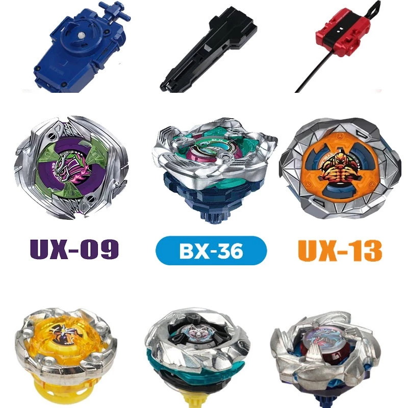 UX-08 Silver Wolf Beyblade X BX-34 Cobalt Dragoon BX-23 Phoenix Wing ...