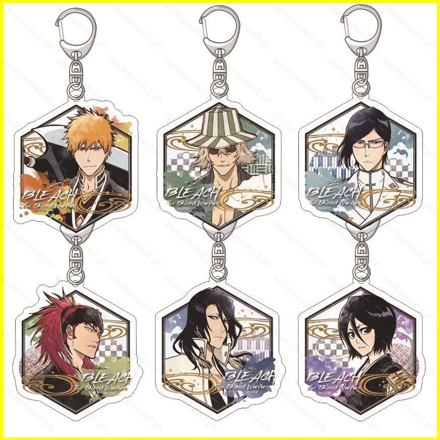ST2 BLEACH Keychain Anime Keyring Acrylic Cute Bag Pendant Cartoon ...