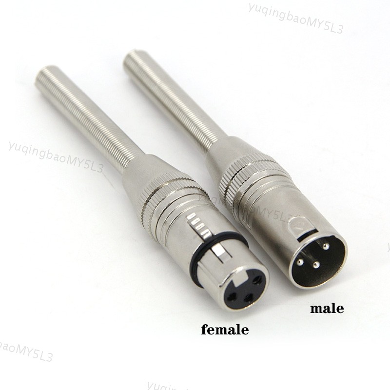 3-pin card smashing pin male female head 3 core XLR long balanced sound ...