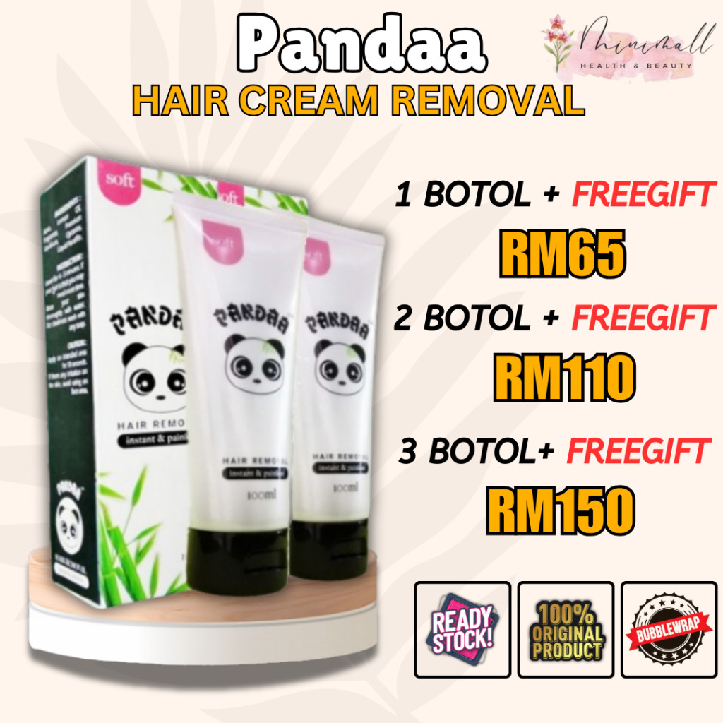 [100% ORIGINAL] PANDAA HAIR CREAM REMOVAL PANDA HAIR CREAM HAIR REMOVAL ...