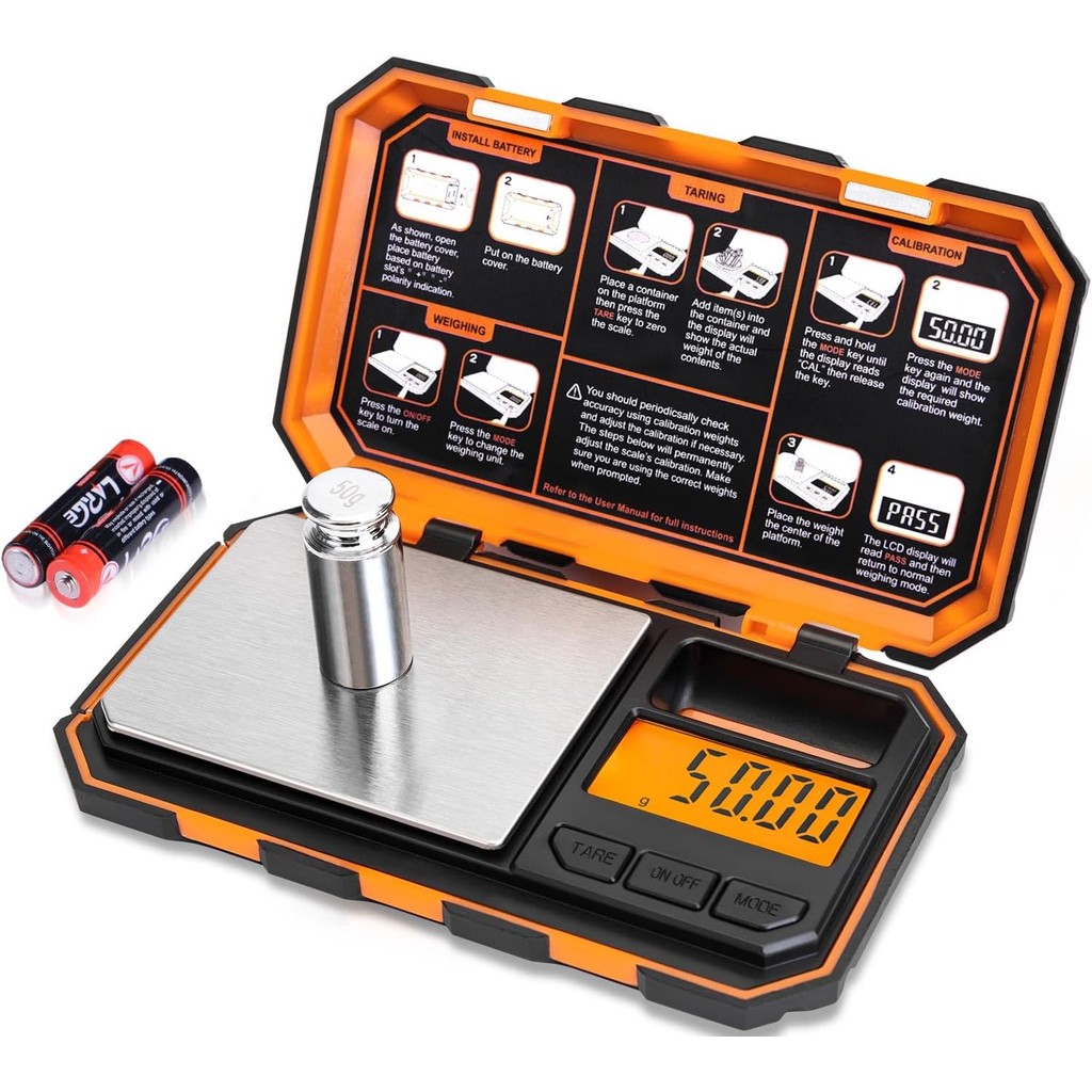 Skala Poket Digital Fuzion, 200g x 0.01g, Skala Mini Penukaran 6 Unit ...