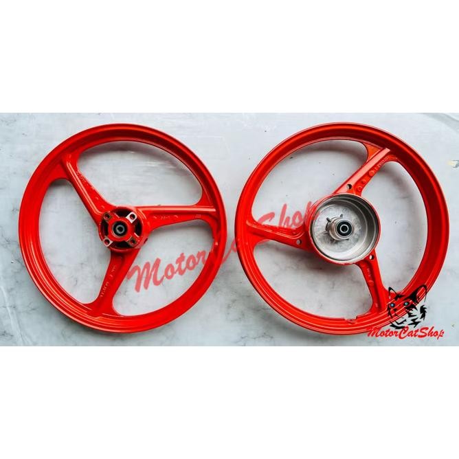 Enkei Sport Rim 3 Batang (Oren) Yamaha LC135 / SRL115-FI , Free ...