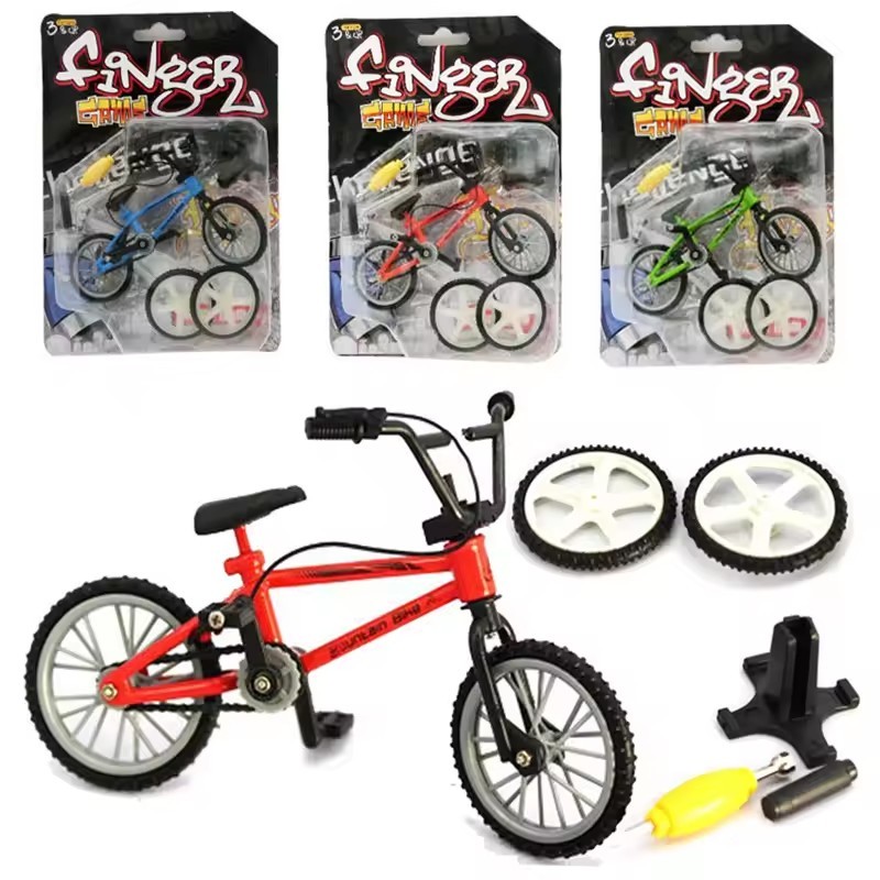 Finger Bike Mini Toys Simulation Bicycle Miniature Plastic Bicycles ...