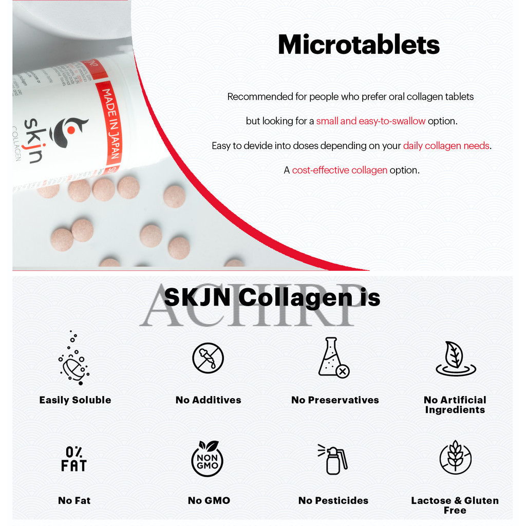 SKJN Collagen Micro tablets 120s Duma Bottle,Made in Japan.slimming ...
