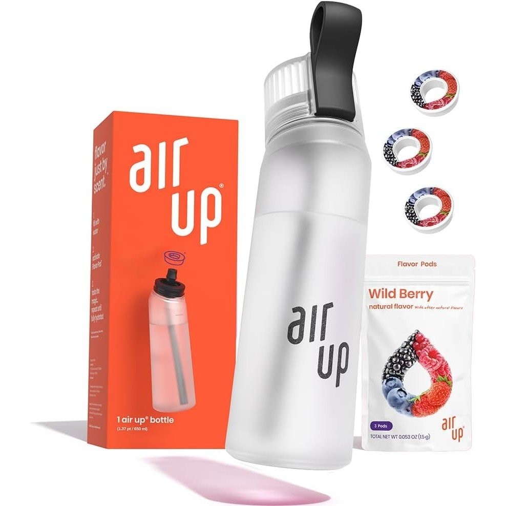 Air up®Botol air dengan buah berperisa (22 auns) putih mutiara 3 buah ...