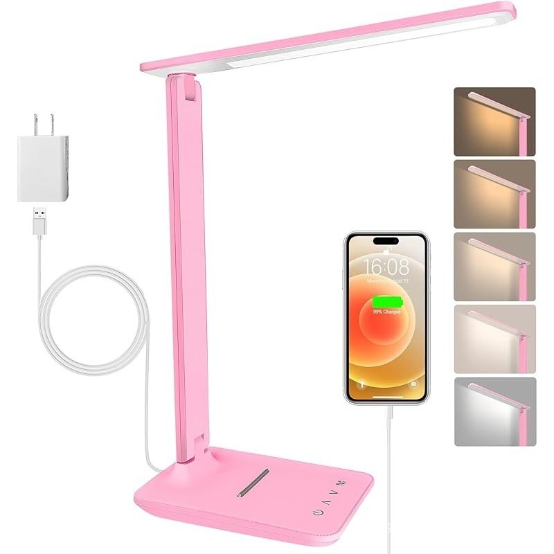 Lampu Meja LED mahkota putih Lampu Baca Lampu Meja Boleh Dimalapkan ...