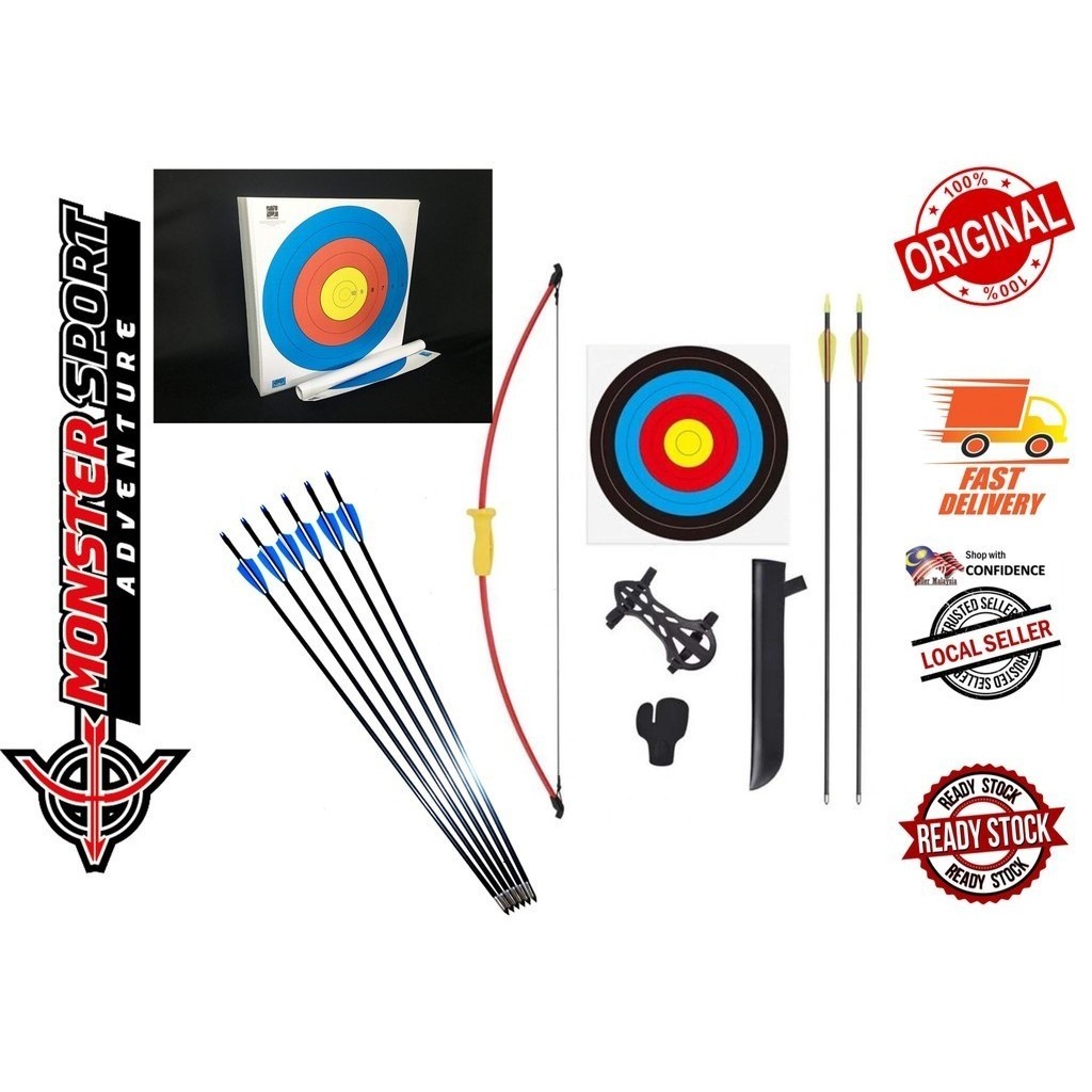 Set Memanah Lengkap Complete Busur Anak Panah dan Sasaran Memanah ...