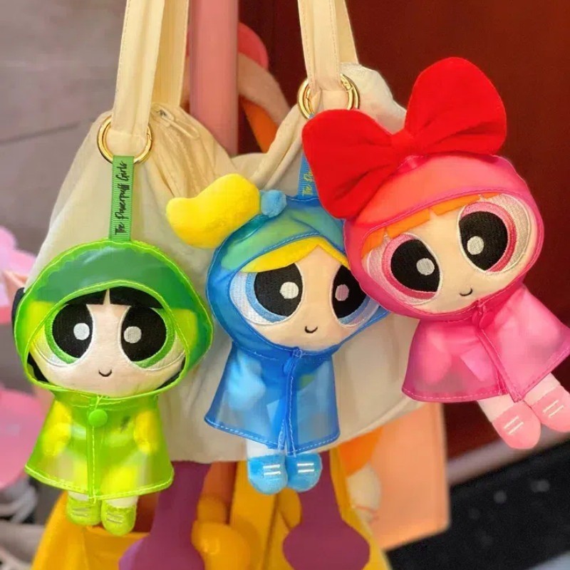 Powerpuff Girls Newjeans Doll Keychain Pendant Blossom Bubbles ...