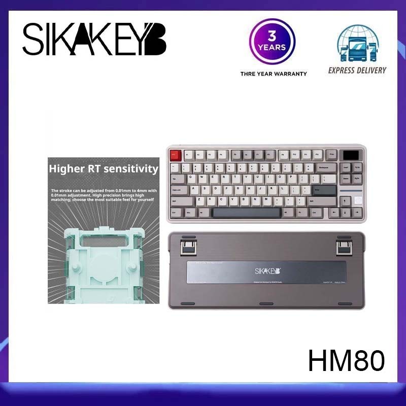 SIKAKEYB HM80 Magnetic axis keyboard Esports RT small screen tile dedicated Jadalon magnetic ...