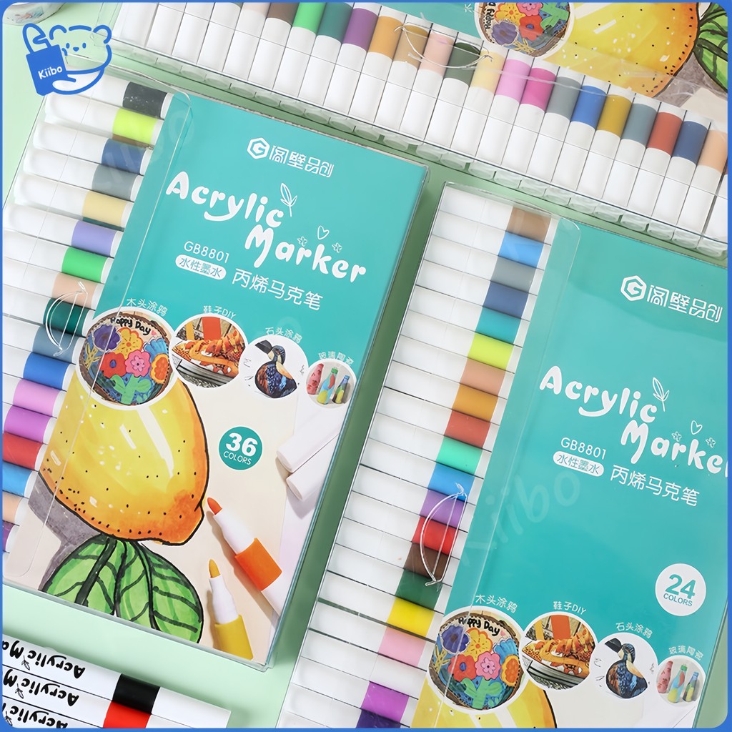 MISSONE丨60 Colour Marker pen Acrylic mark Waterproof Markerpen Kids Drawing Permanent Art Marker ...