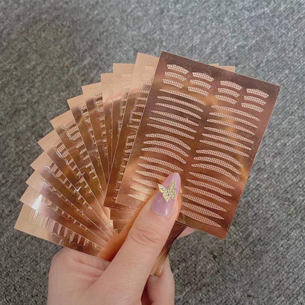 Mixed Type Golden Double Eyelid Sticker Waterproof Invisible High ...
