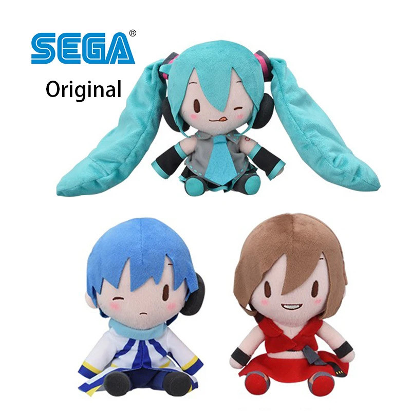 IN Stock SEGA Fuwa Petit Hatsune Miku MEIKO KAITO Plush Doll Kawaii ...