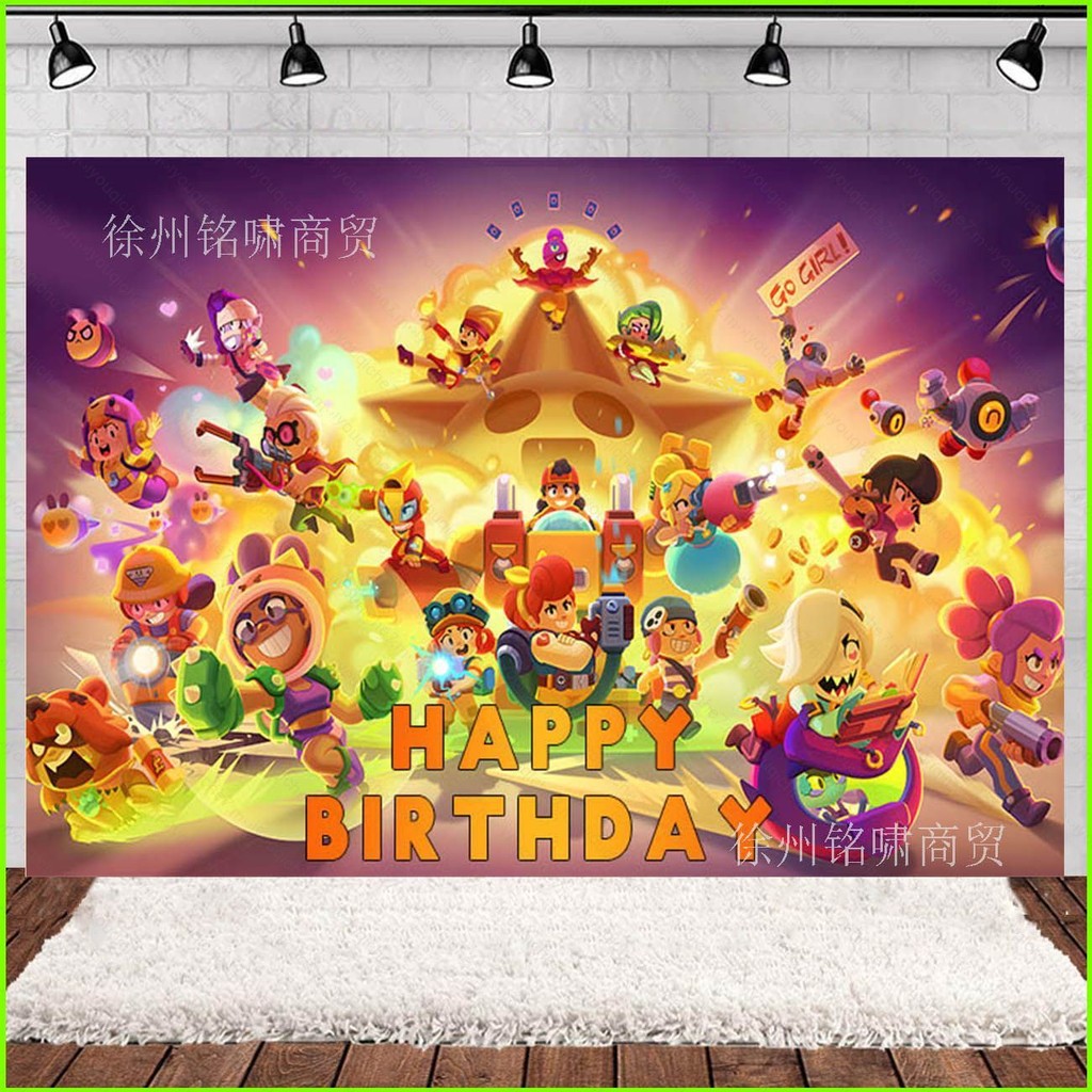 Brawl Stars Theme decoration Celebrate birthday Party Photo Photography ...
