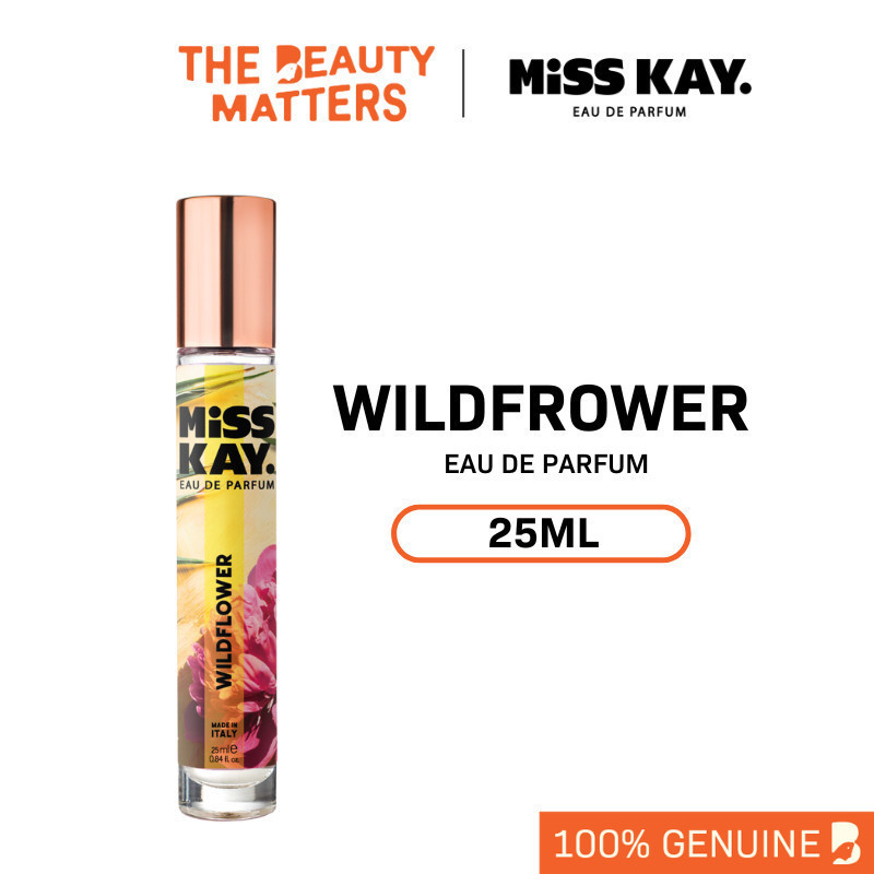MiSS KAY Eau De Parfum Wildflower (25ml) - Italy-made Sunny floral with ...