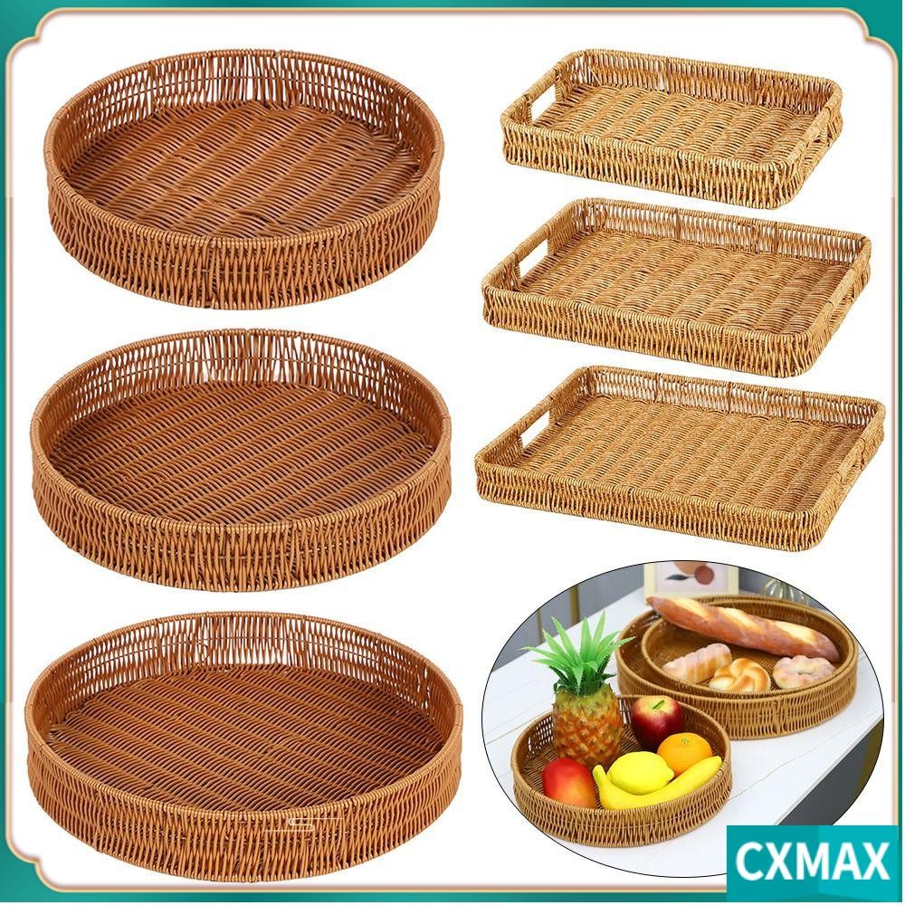 CVMAX 1Pcs Storage Tray, Breakfast Bread Food Fruit Vegetable Cake ...