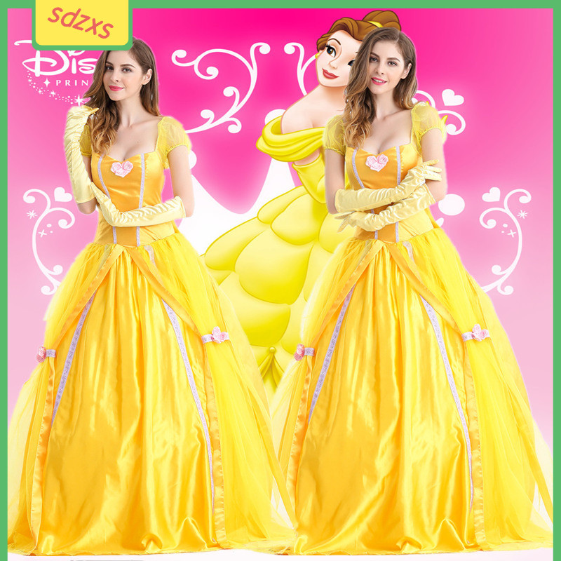 Beauty and the Beast Cosplay Costume Princess Prince Halloween Fancy ...