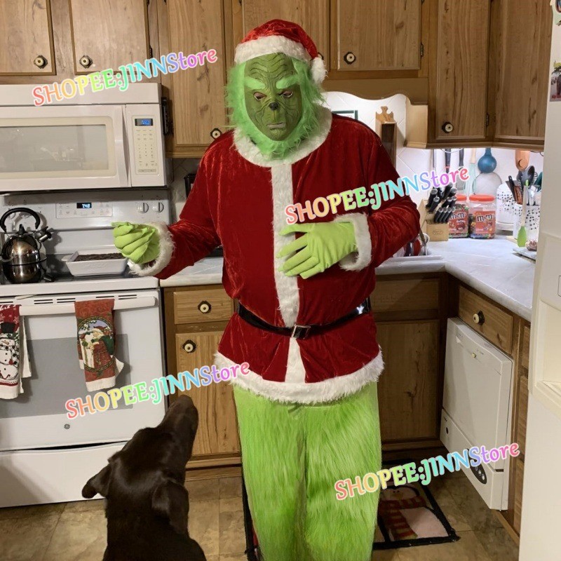 - JINN - Christmas Cosplay Costumes The Grinch Green Hair Monster ...