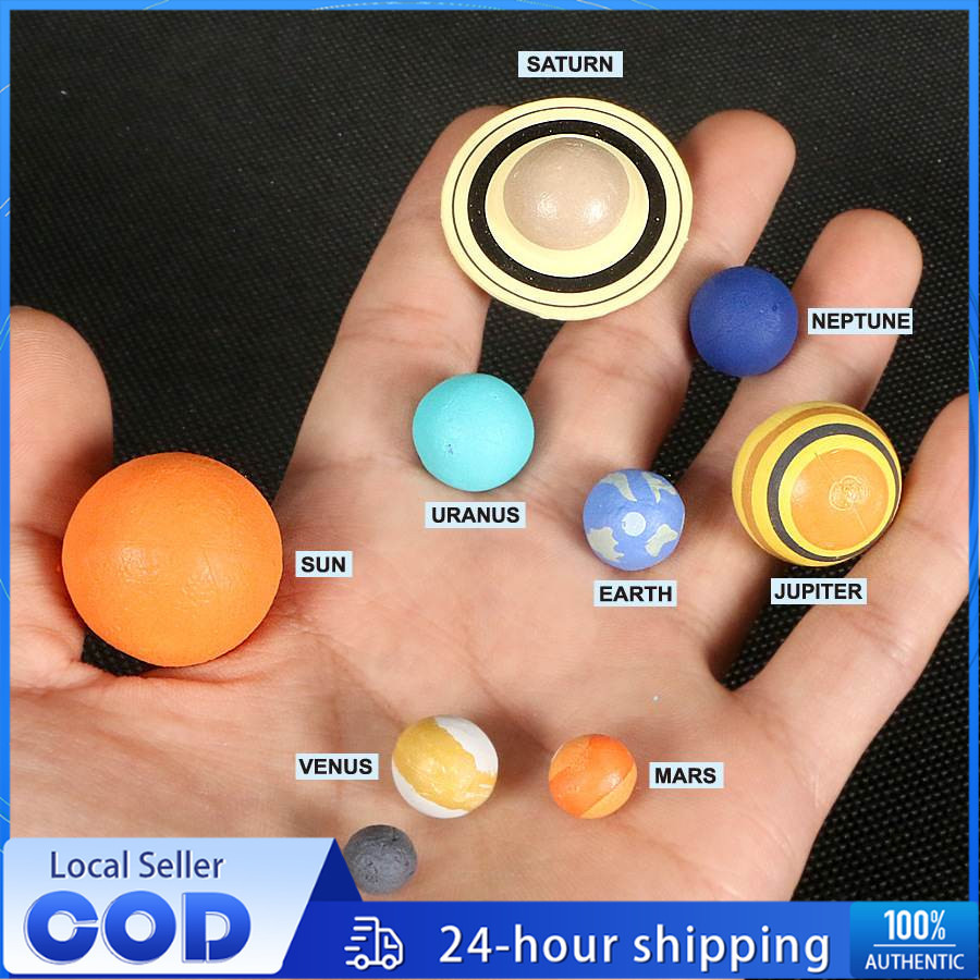 9pcs/set Solar System Planet Model Simulation Cosmic Planet Figures ...