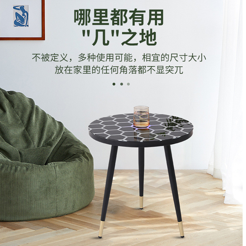 Touch Sensor River Table Luminous Bar Table Balcony Leisure Coffee ...