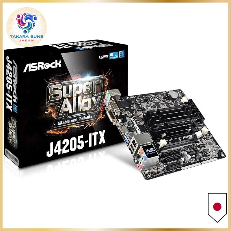 ASRock Mini-ITX motherboard with Apollo Lake J4205-ITX installed ...