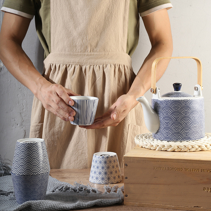 Tembikar gaya Jepun, periuk balok, set teh, teko gelas, teh wangi ...