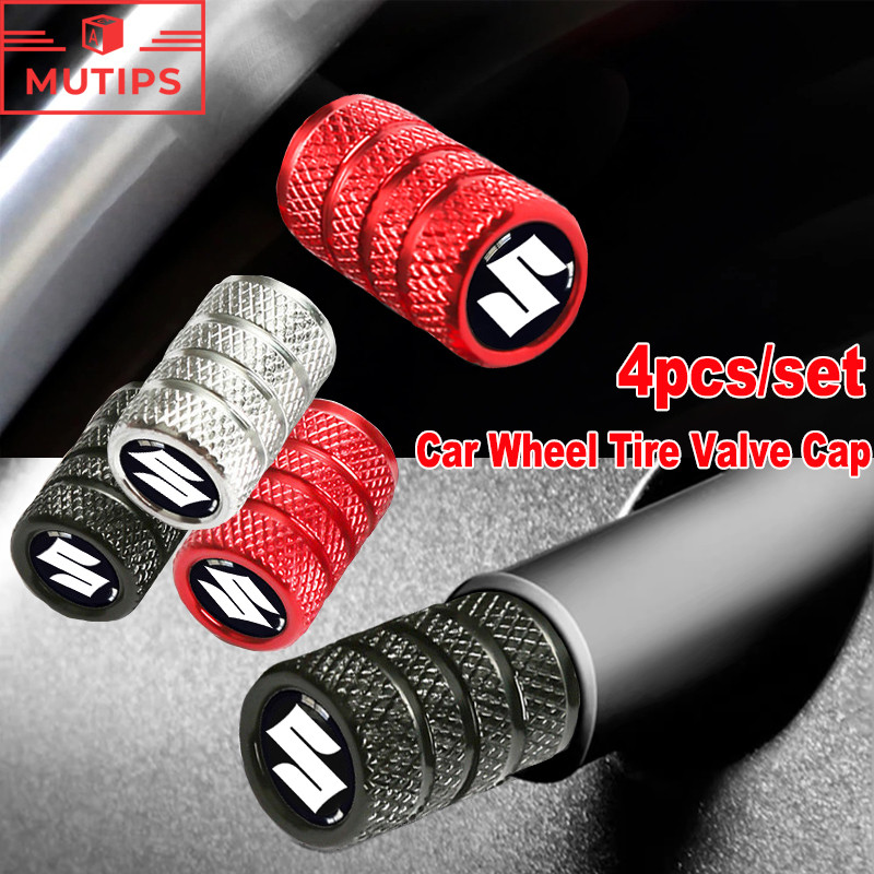 Suzuki 4PCS Car Tire Air Valve Stem Cap Wheel Valve Dust Cover For ...