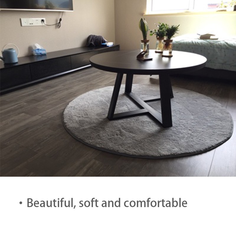 JJ>80/100/120CM Fluffy Carpet Round Floor Mat Tatami Rugs Sofa Ikea ...