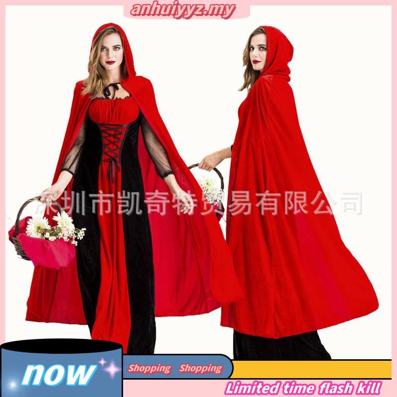 [Ready Stock Straight Hair] New Little Red Riding Hood Adult Princess ...