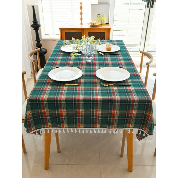alas meja murid alas meja makan 8 kerusi Krismas retro British merah ...