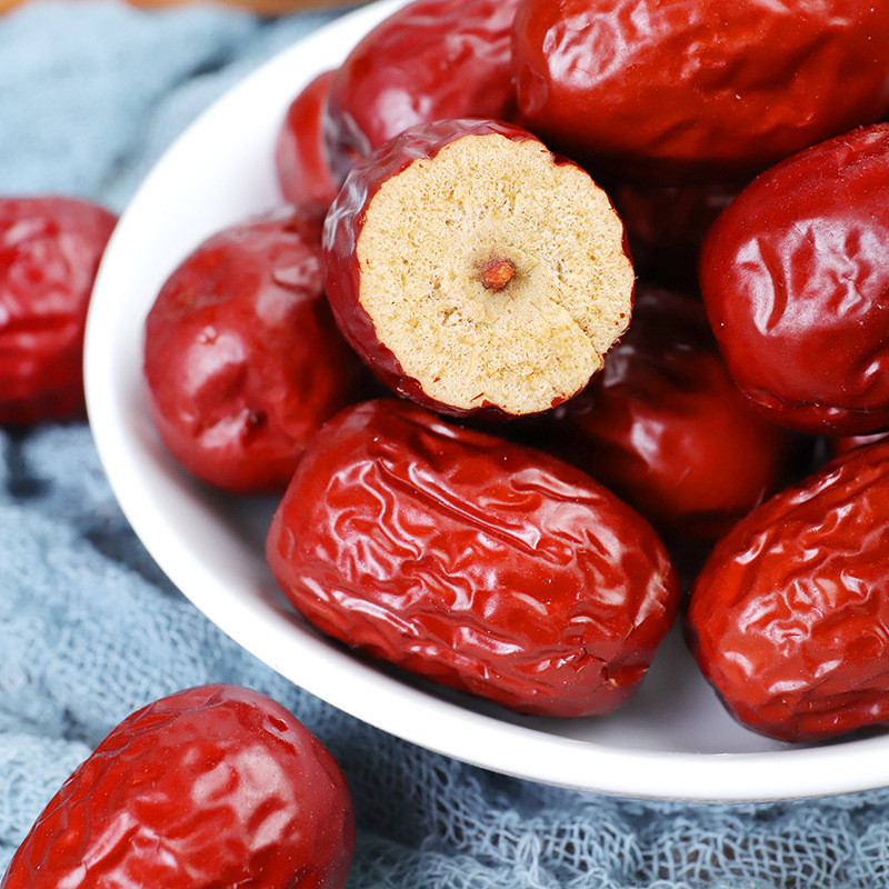 Ruoqiang Red Dates Jujubes 500g Xinjiang Specialty Gray Dates Thick ...