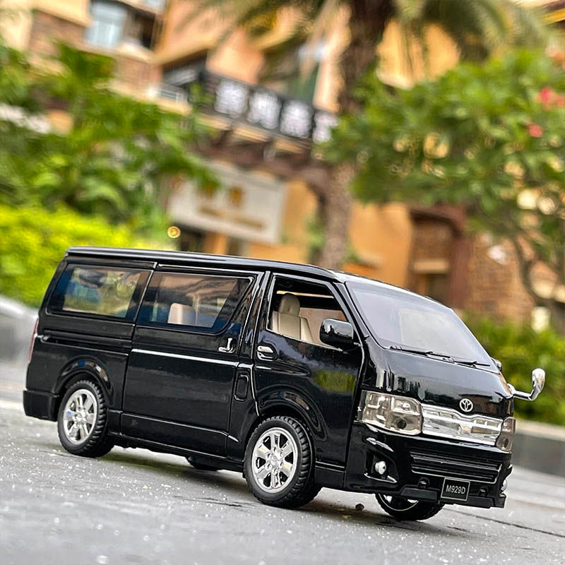 1/32 Toyota Hiace Bas Mini Model Simulasi Aloi Bas Kereta Bunyi Tarik ...