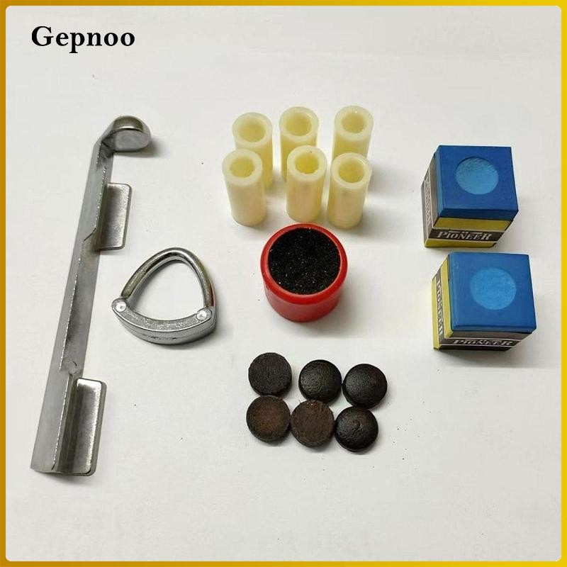 [wxuchp] Repair Billiard Pool Kit 1x Scuffer 6x Cue Ferrules Snooker ...