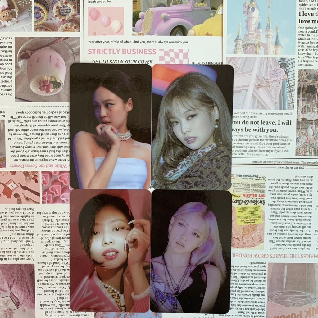 Genuine BLACKPINK Jakarta Flash Card Genuine rose Park Chae Young Meat Card Kim Jenny Jennie ...