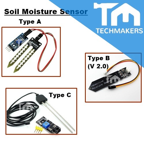 Soil Moisture Sensor Soil Hygrometer Sensor for Arduino project Capacitive/Resistive TechMakers ...
