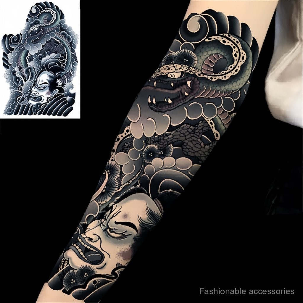 Props Holiday Adult Color Waterproof 3D Tattoo Stickers Tattoo Stickers ...