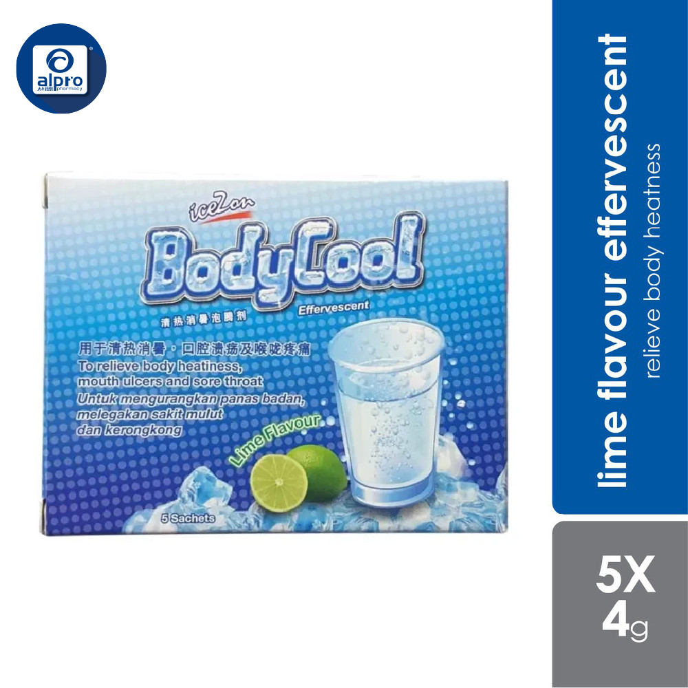IceZon Body Cool Lime Flavour Effervescent (5 Sachets x 4g) | Shopee ...
