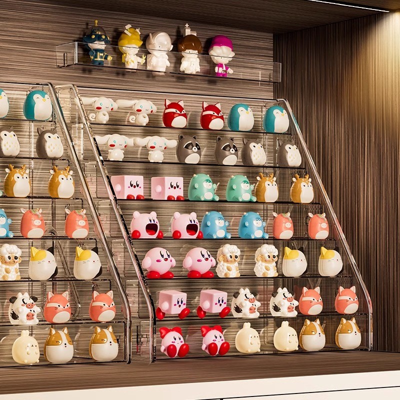 3/5/7 Layers Desktop Acrylic Blind Box Storage Shelf Large Capacity ...