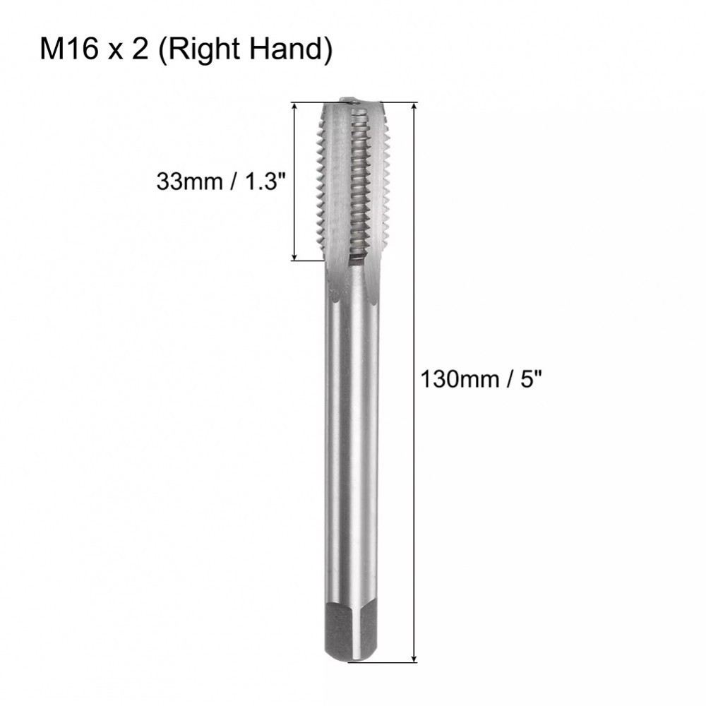 Clear Threads Without Burrs Extra Long M16 x 2 130mm Straight Flute ...
