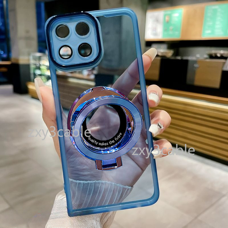 Casing for Honor 200 Smart X8C X7C 4G 5G 2024 Transparent With Ring ...
