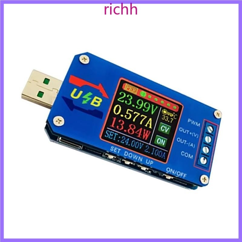 Richh USB Voltage Regulator 5V to 12 V Voltmeter Ammeter Coulomb Meter ...