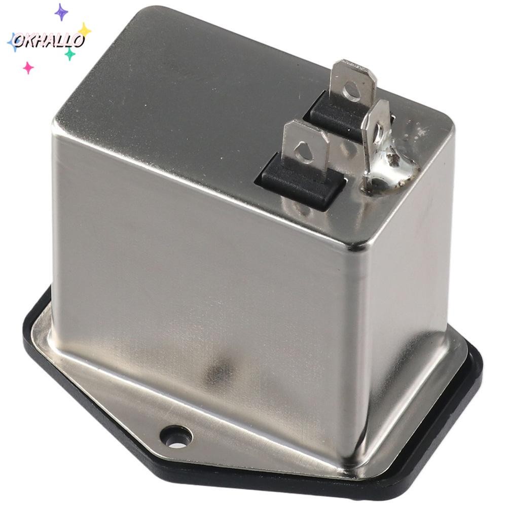 OKHALLO Noise Suppressor, 10A Termianl Power EMI Filter ...