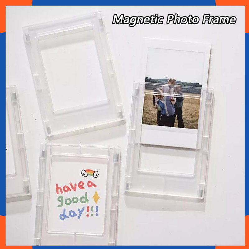 3inch Magnetic Photo Frame Mini Photocard Instax Holder Fridge Deco ...
