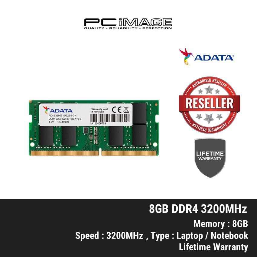 ADATA DDR4 3200MHZ PC4-25600 8GB / 16GB PC RAM & LAPTOP RAM | Shopee ...