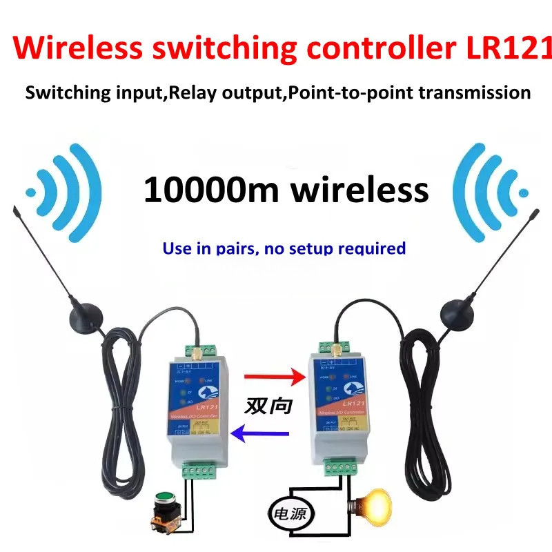 Remote Relay Output PLC Remote Transceiver Wireless Transmitter and ...