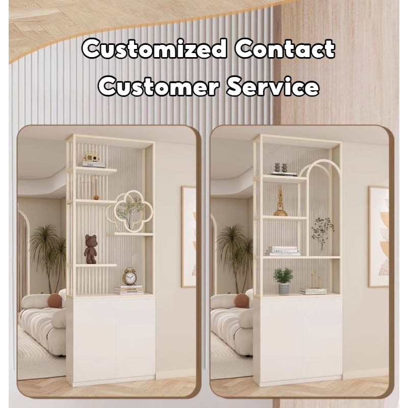 Cream Style Bathroom Half Wall Screen Hallway Modern Minimalist ...