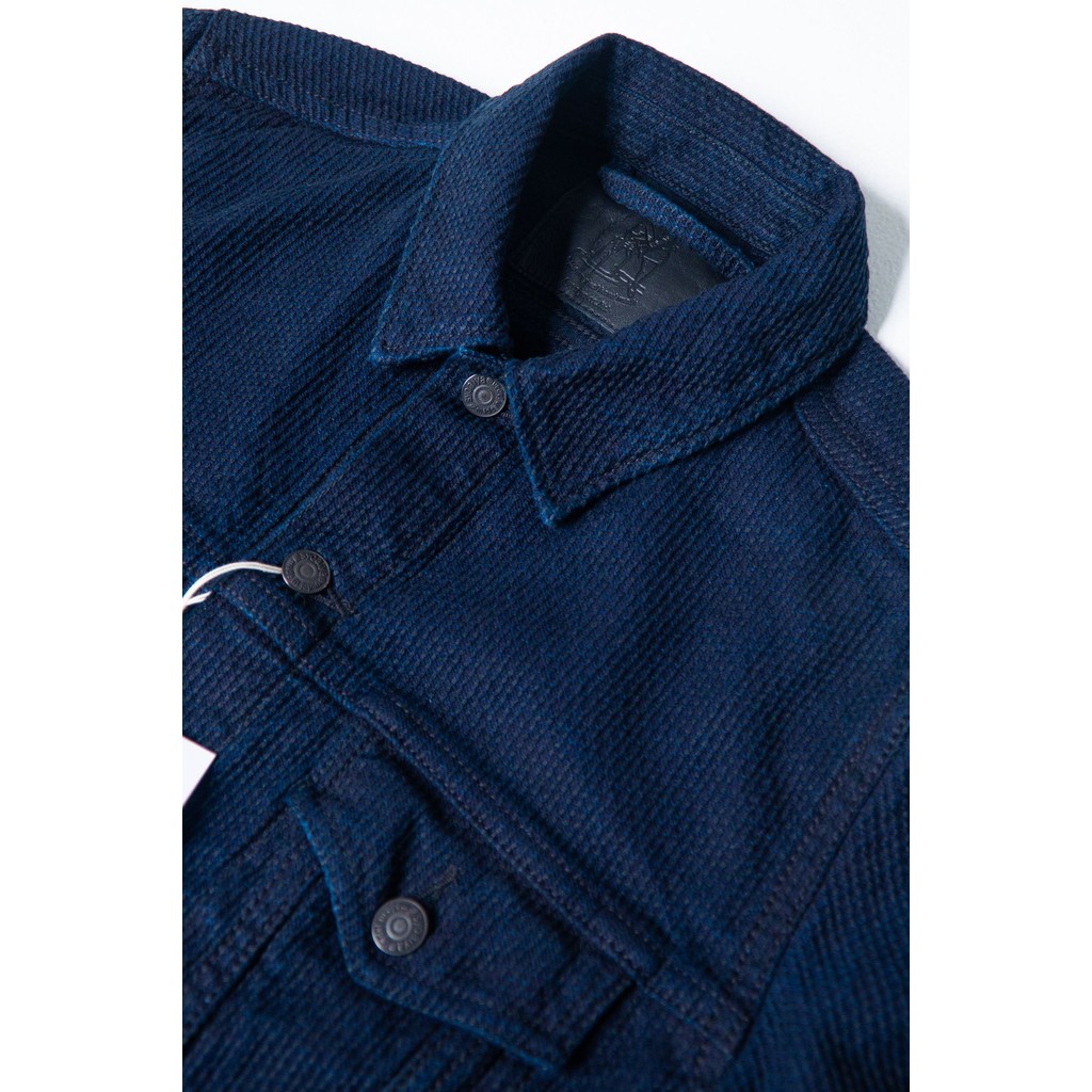 Pure Blue Japan 6221 Indigo X Black 12oz Sashiko Jacket Type III ...