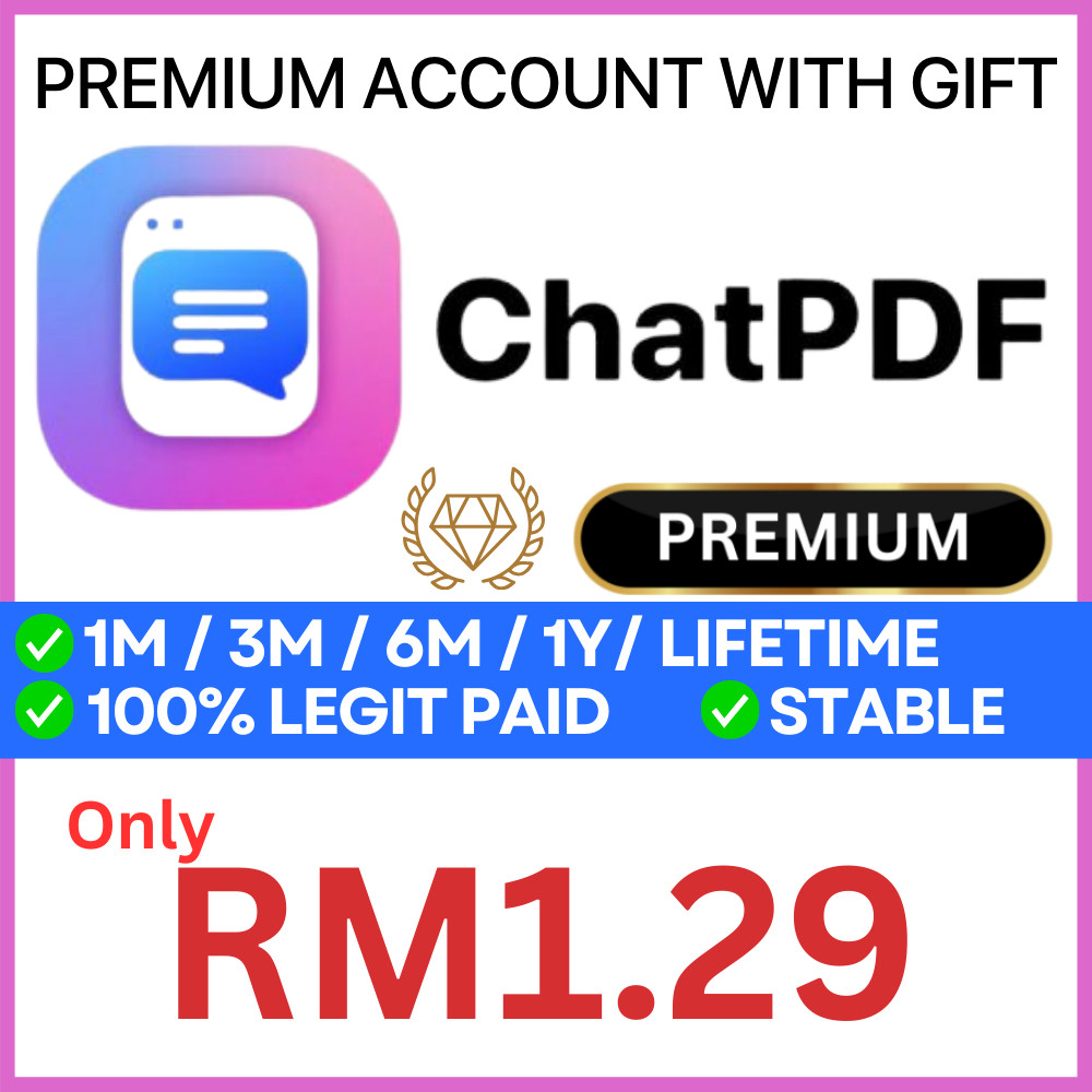 ChatPDF Plus | PREMIUM Subscription | AI PDF | Profreed | Instant Document Scan | PDF Research ...